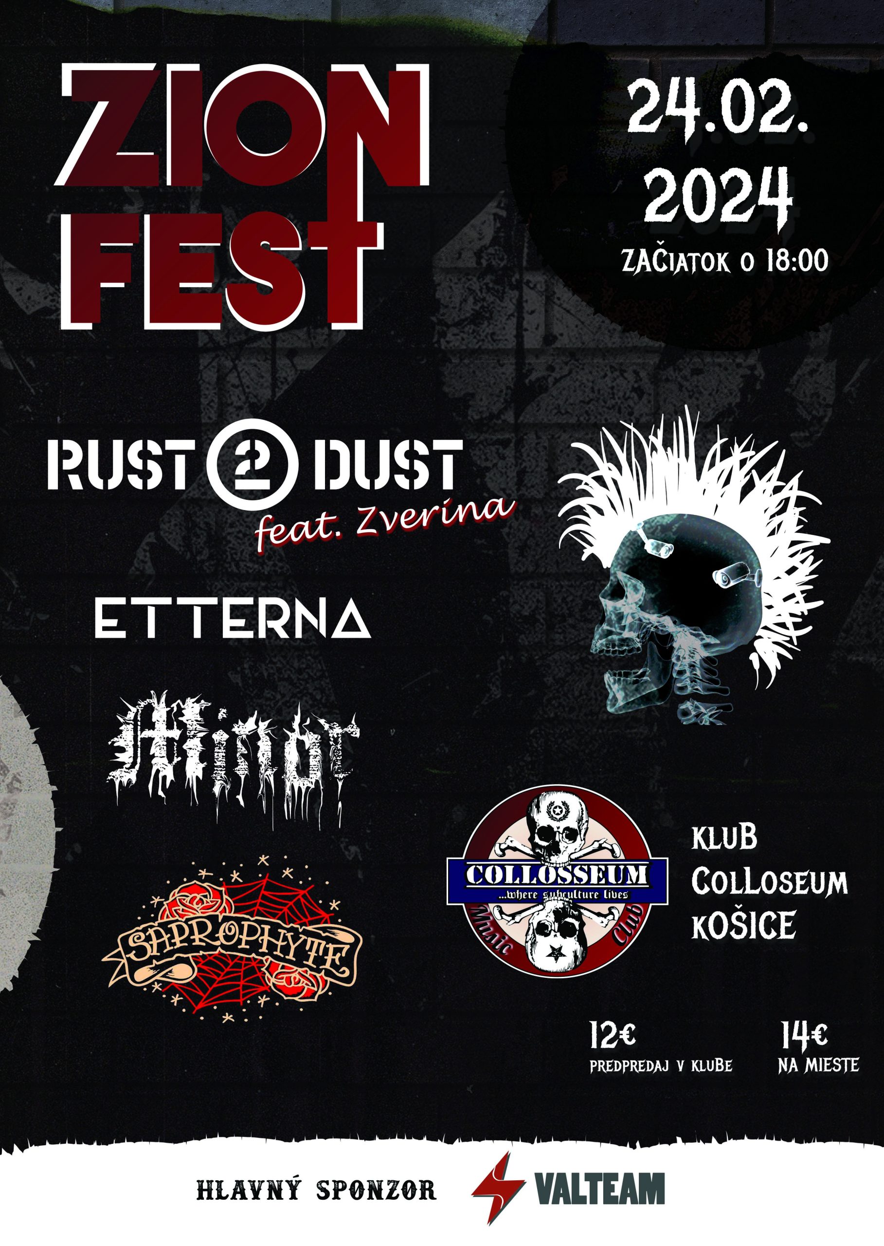 Rust 2 Dust ft. Zverina, Etterna, Minor, Saprophyte – Zion Fest – Collosseum Club Košice